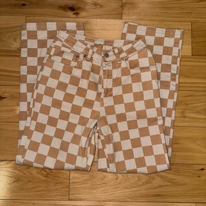 Urban Outfitters | Jeans | Ragged Jeans Checker Print | Poshmark